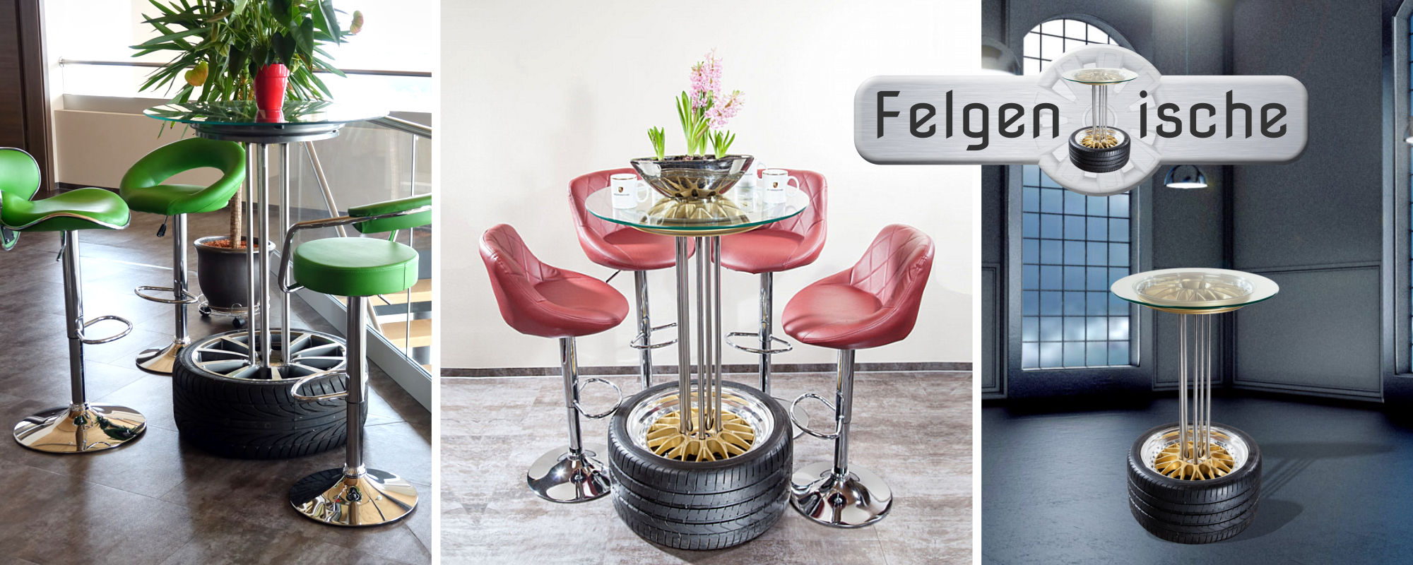 Felgentische - das besondere Produkt für Ihren Empfangsbereich oder ...